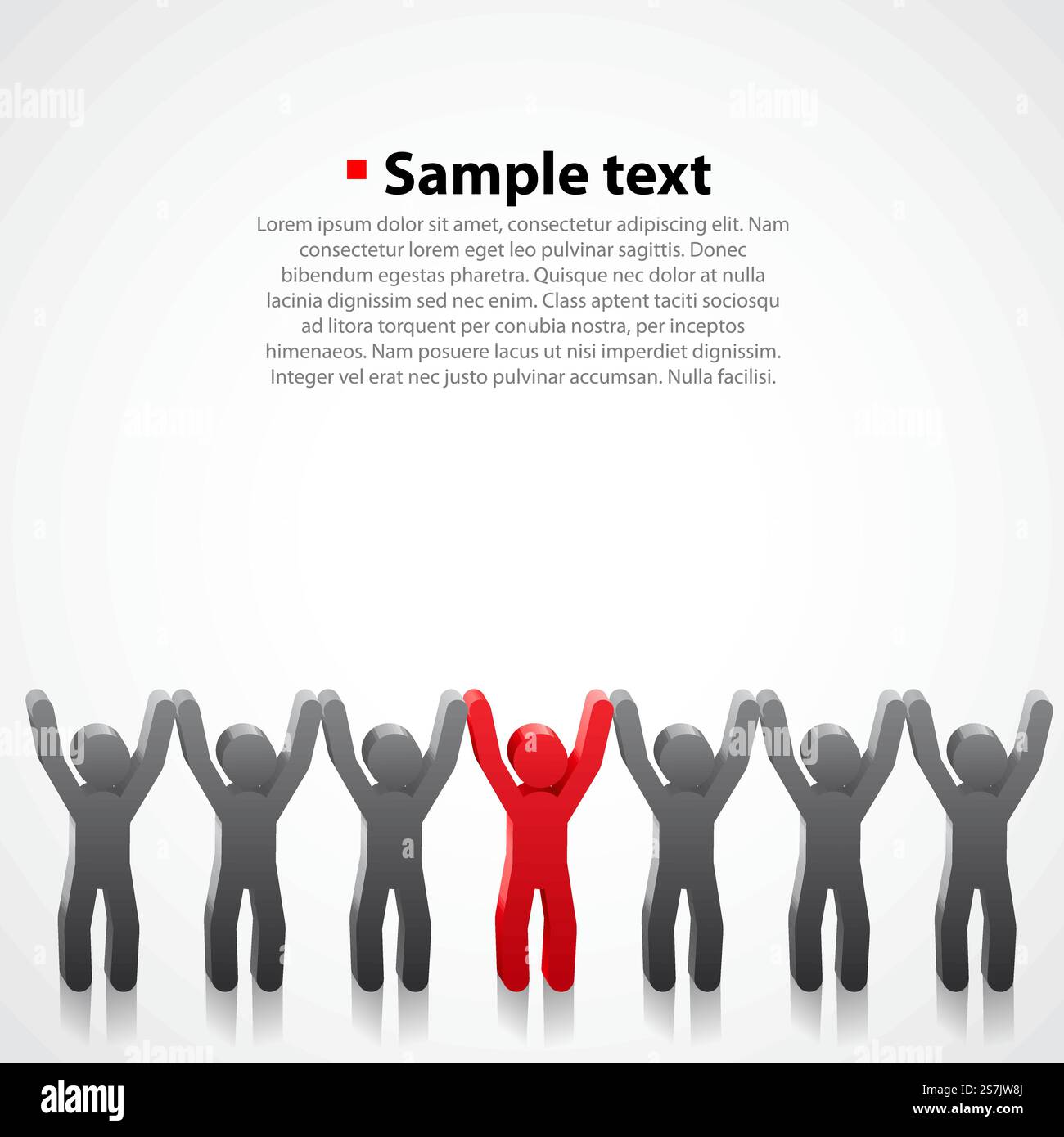 Team of abstract people art. Vector Illustration. Team of abstract ...