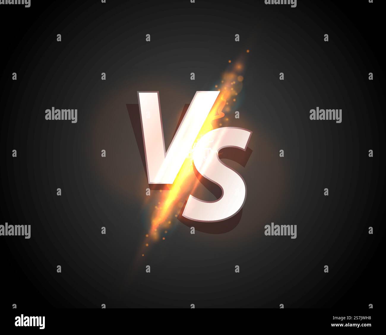 Versus game cover, banner sport vs, team concept. Vector illustration ...