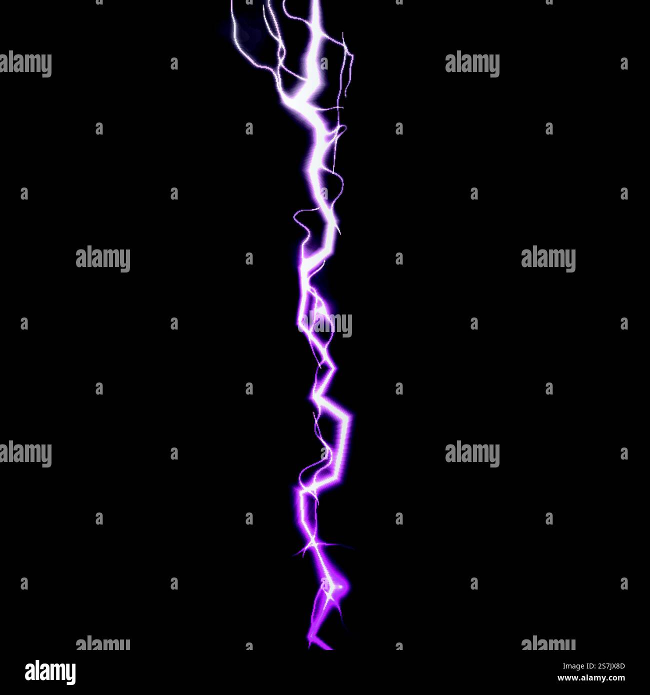 Lightning flash light thunder spark on black background with clouds ...