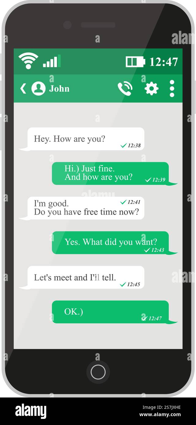 Social network concept. Blank template. Messenger window. Chating and ...