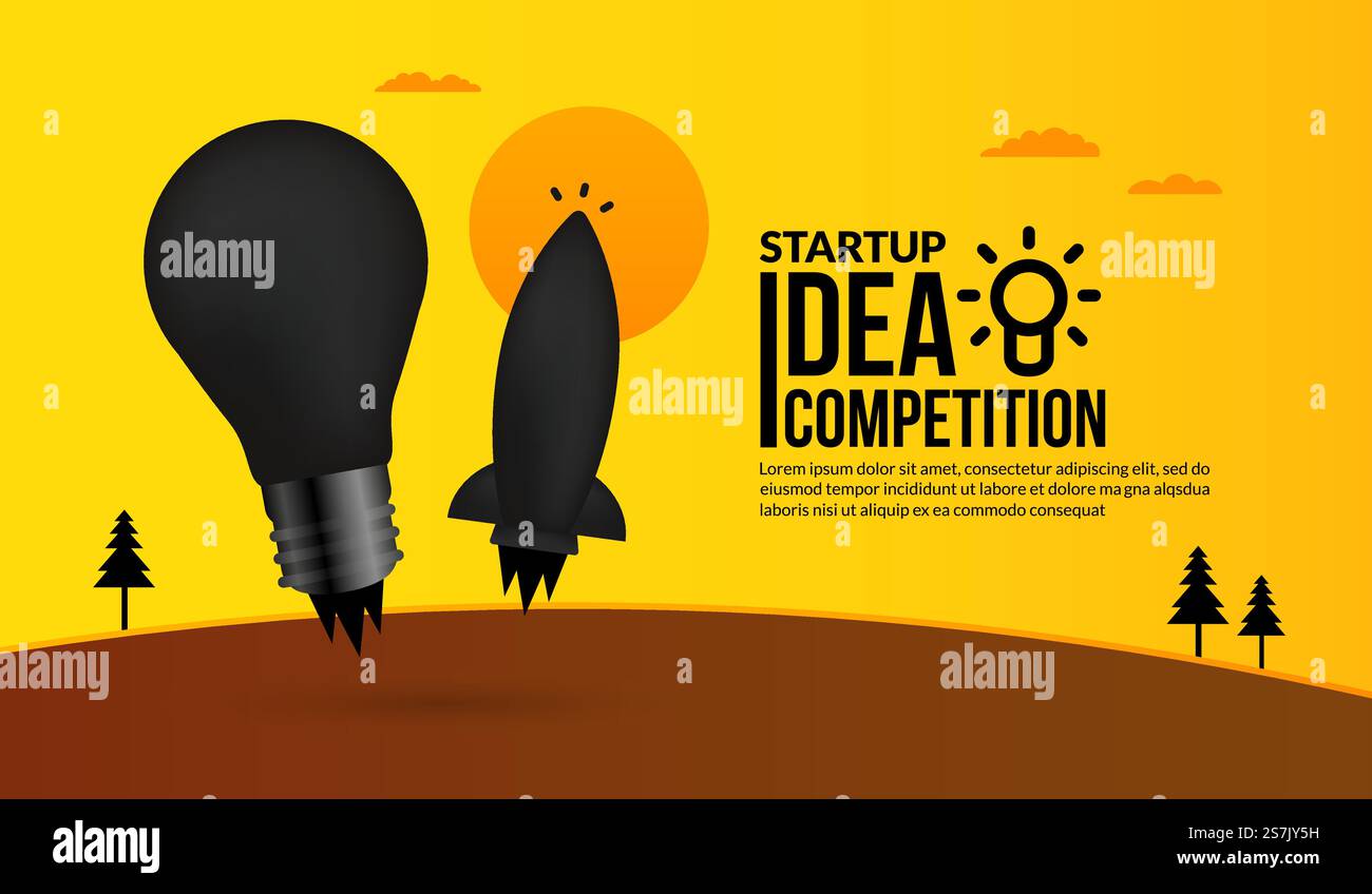 Launching light bulb Stock Vector Images - Alamy