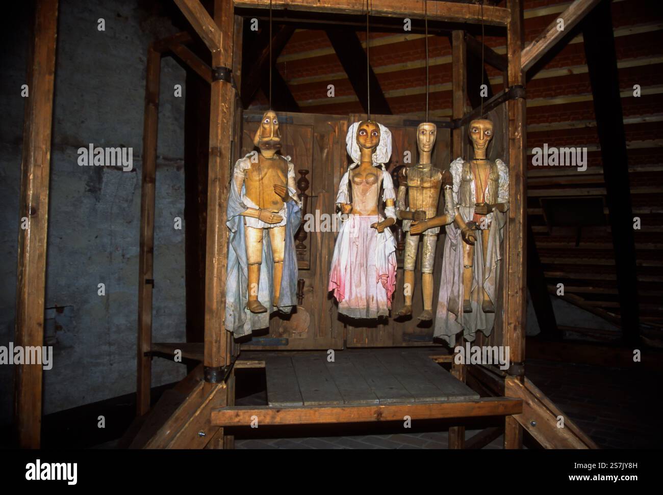 Czech Republic, Czesky Krumlov, Marionette Museum, Fairy Tale House ...