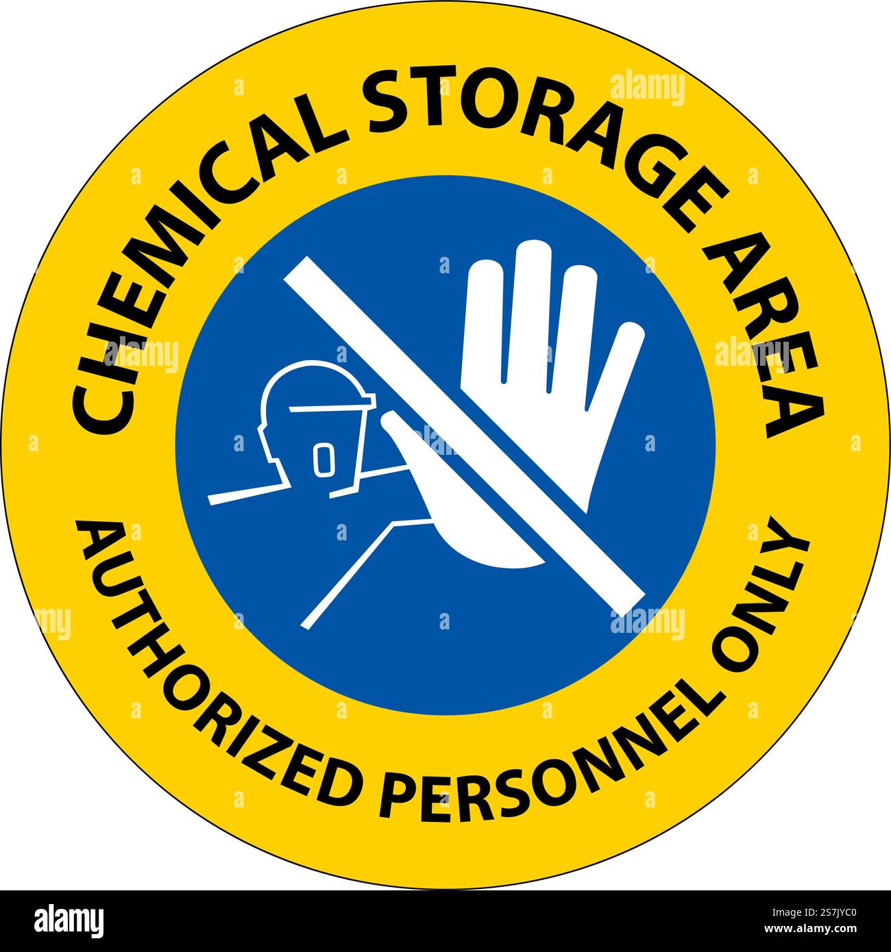 Chemical Storage Area Authorized Personnel Only Symbol Sign Stock Vector Image & Art - Alamy