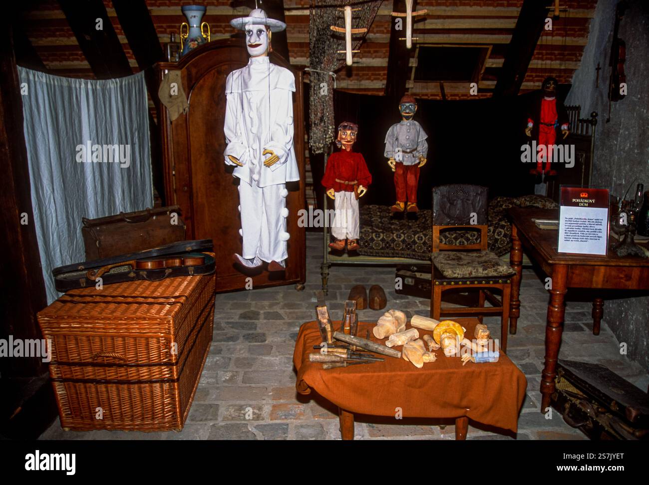 Czech Republic, Czesky Krumlov, Marionette Museum, Fairy Tale House ...