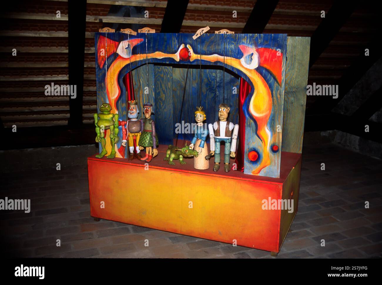 Czech Republic, Czesky Krumlov, Marionette Museum, Fairy Tale House ...