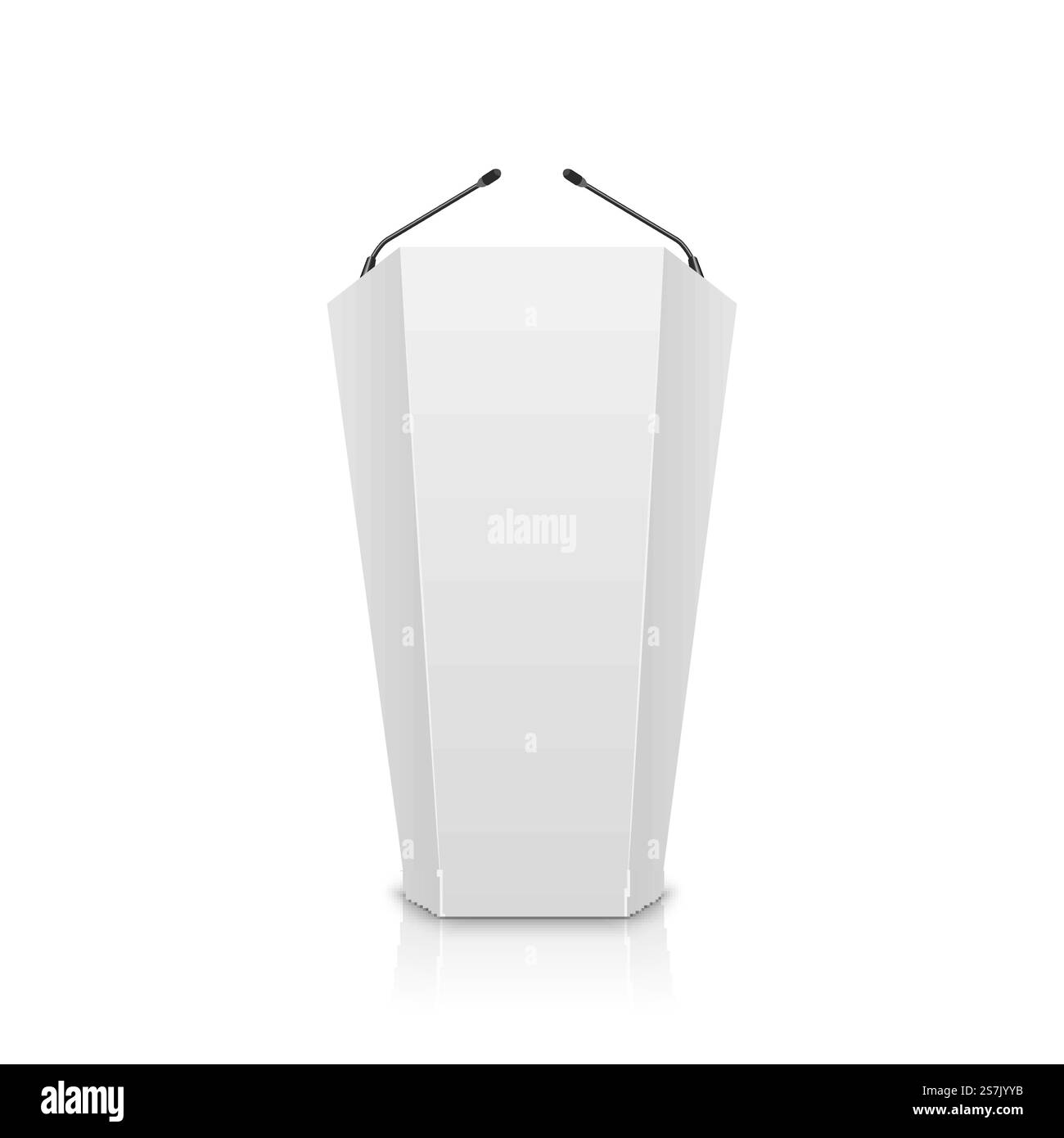 Speech wooden tribune icon Cut Out Stock Images & Pictures - Alamy