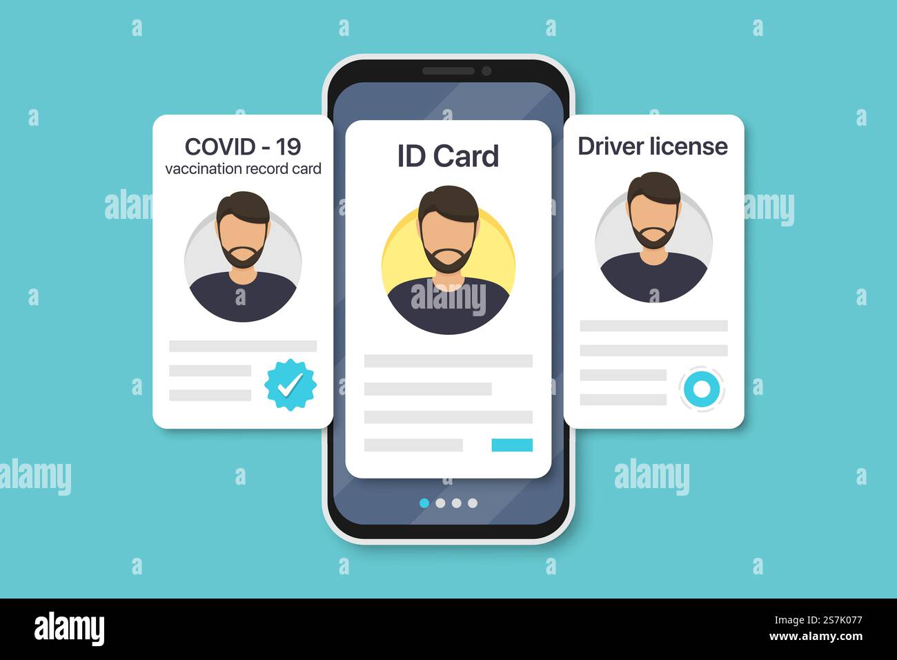 Man digital documents in Stock Vector Images - Alamy