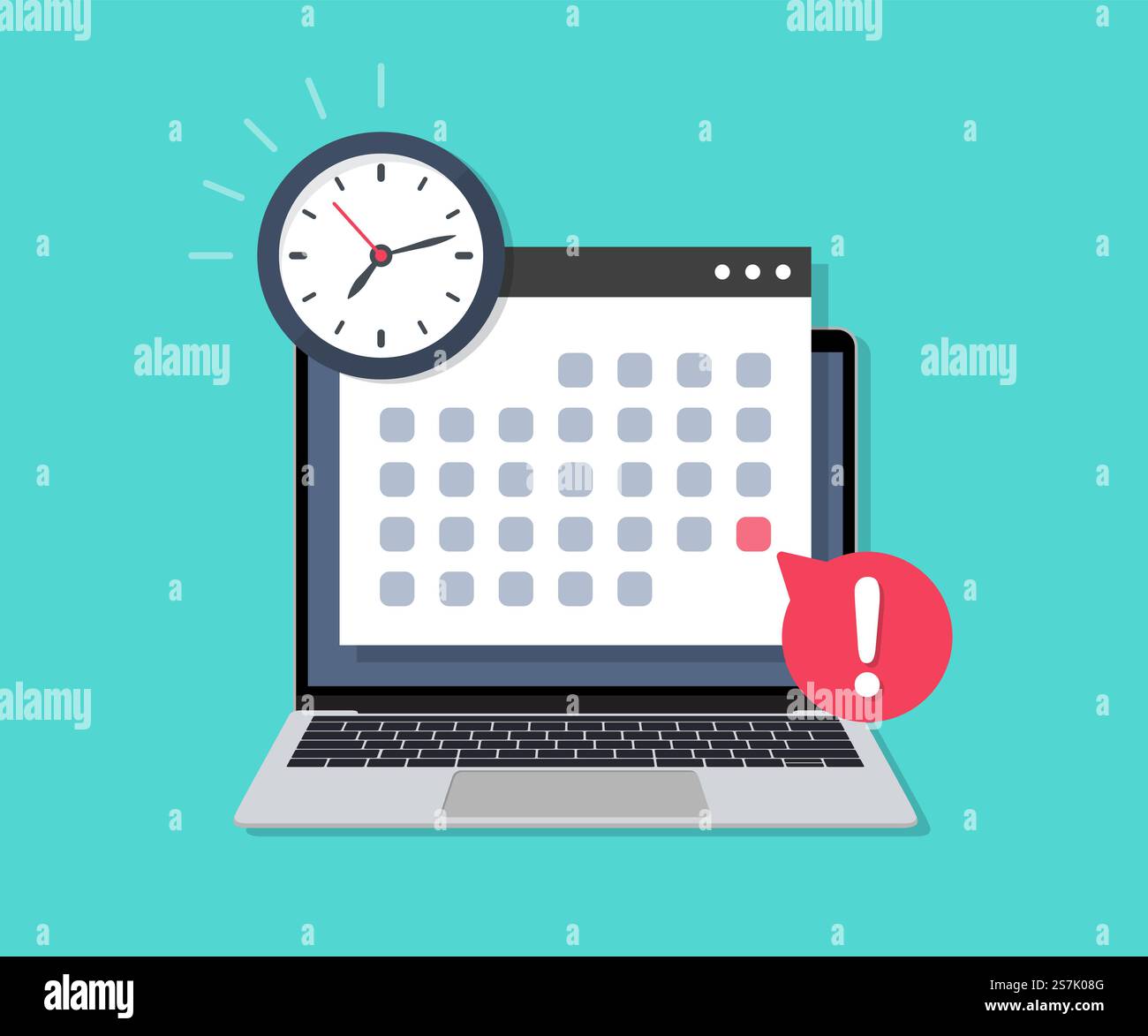 Screen deadline Stock Vector Images - Alamy