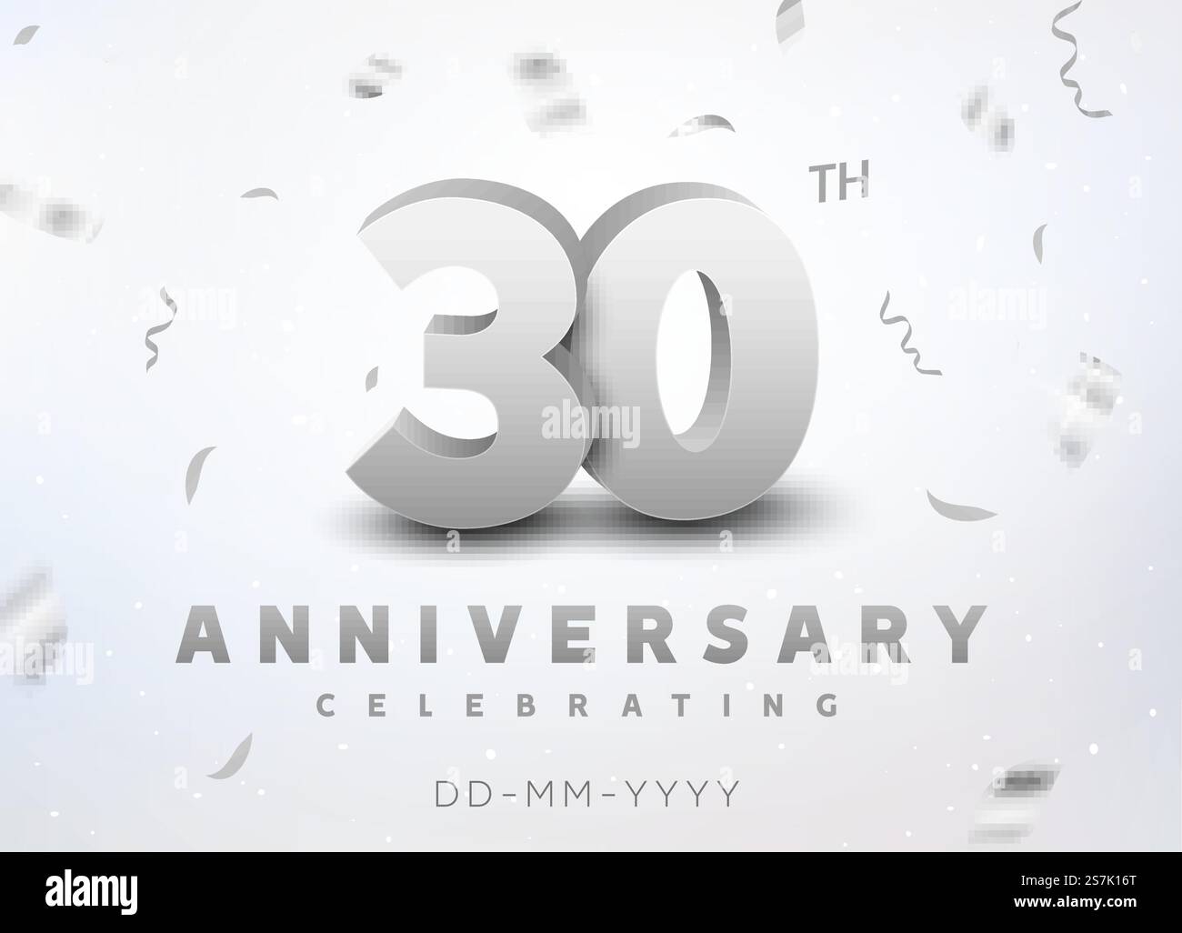 30 years silver number anniversary celebration event. Anniversary ...