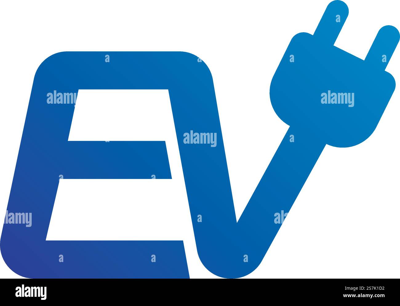 EV Electric vehicles logo vector flat design Stock Vector Image & Art ...