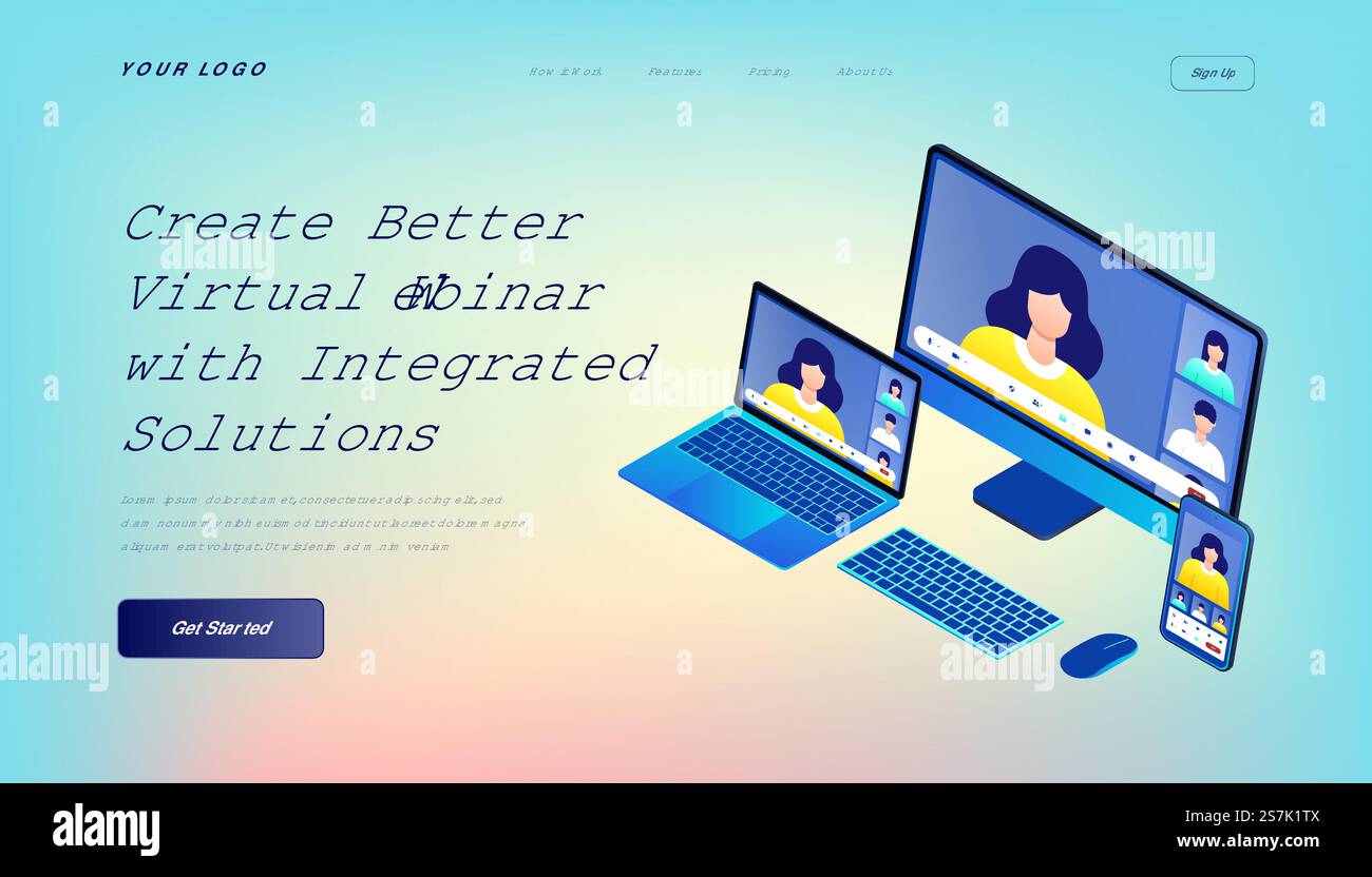 Create Better Virtual Webinar with Integrated Solutions Landing Page ...