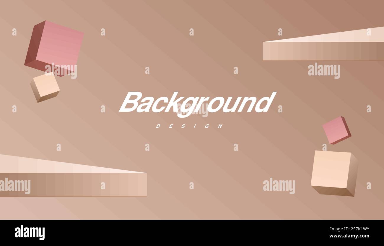 Abstract 3d brown gold gradient luxury background design Stock Vector ...