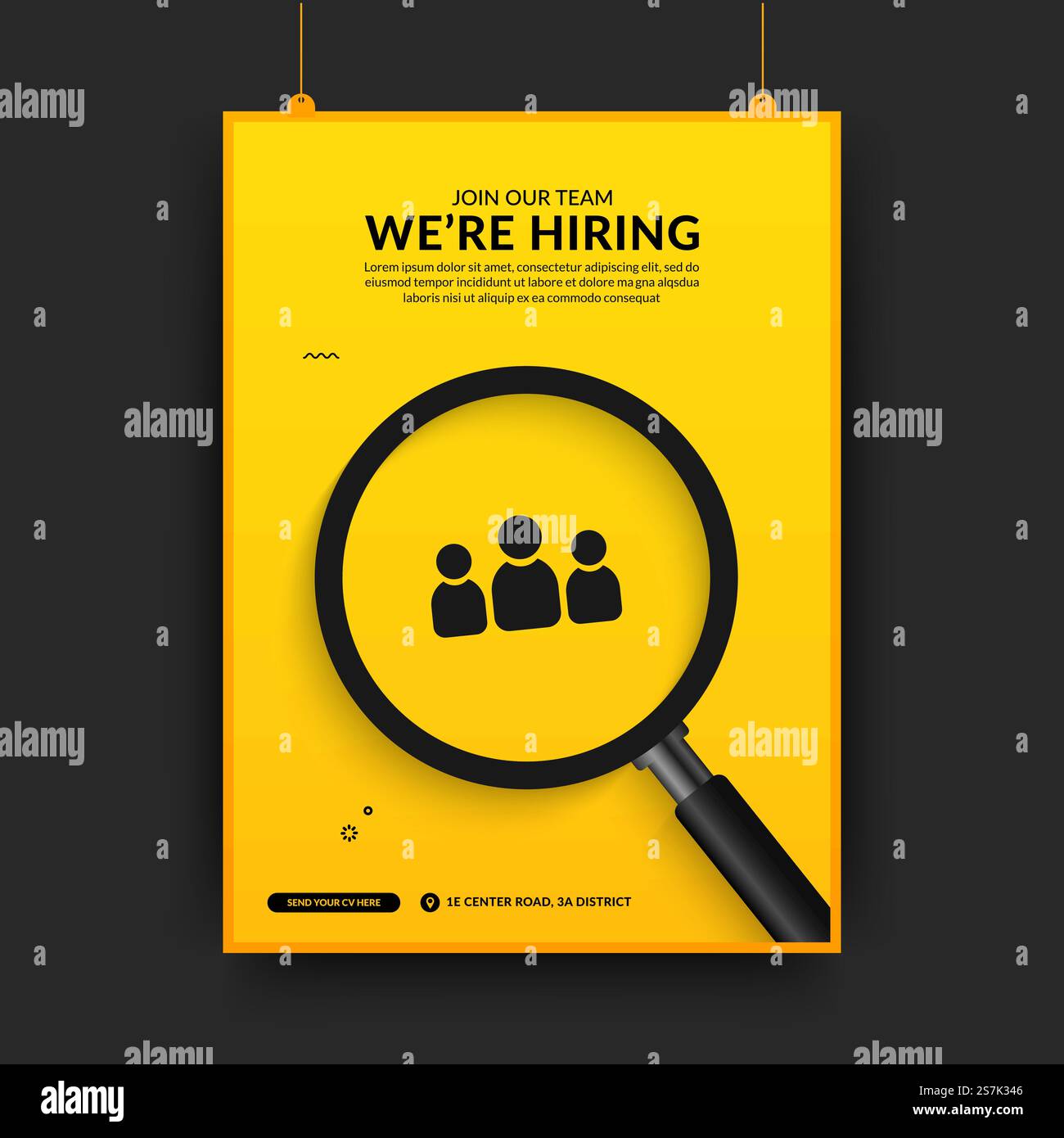 Minimal job vacancy social media poster template, We are hring ...
