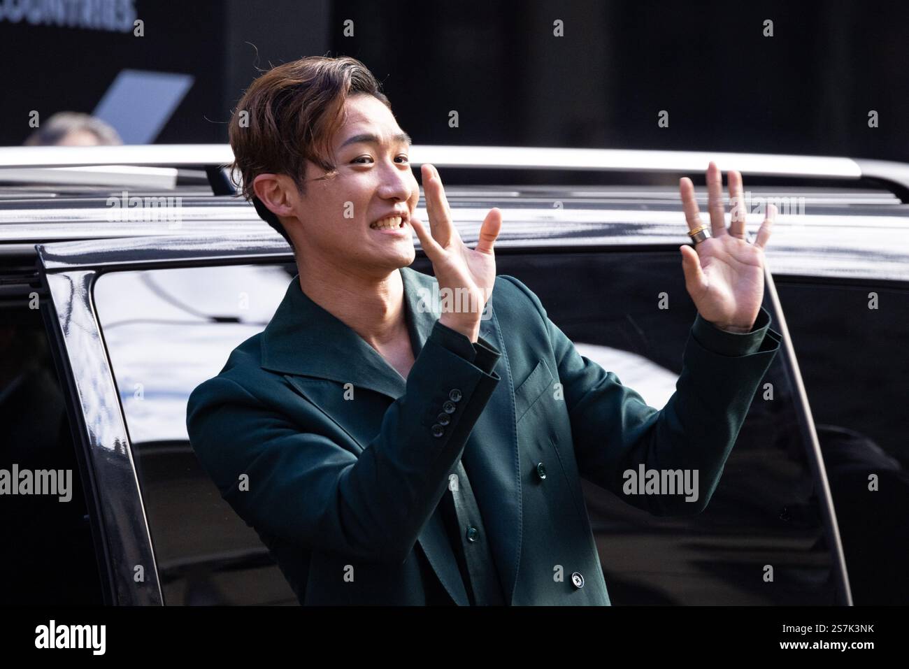 Milan, Italy. 18th Jan, 2025. Iwamoto Hikaru is seen arriving at the ...
