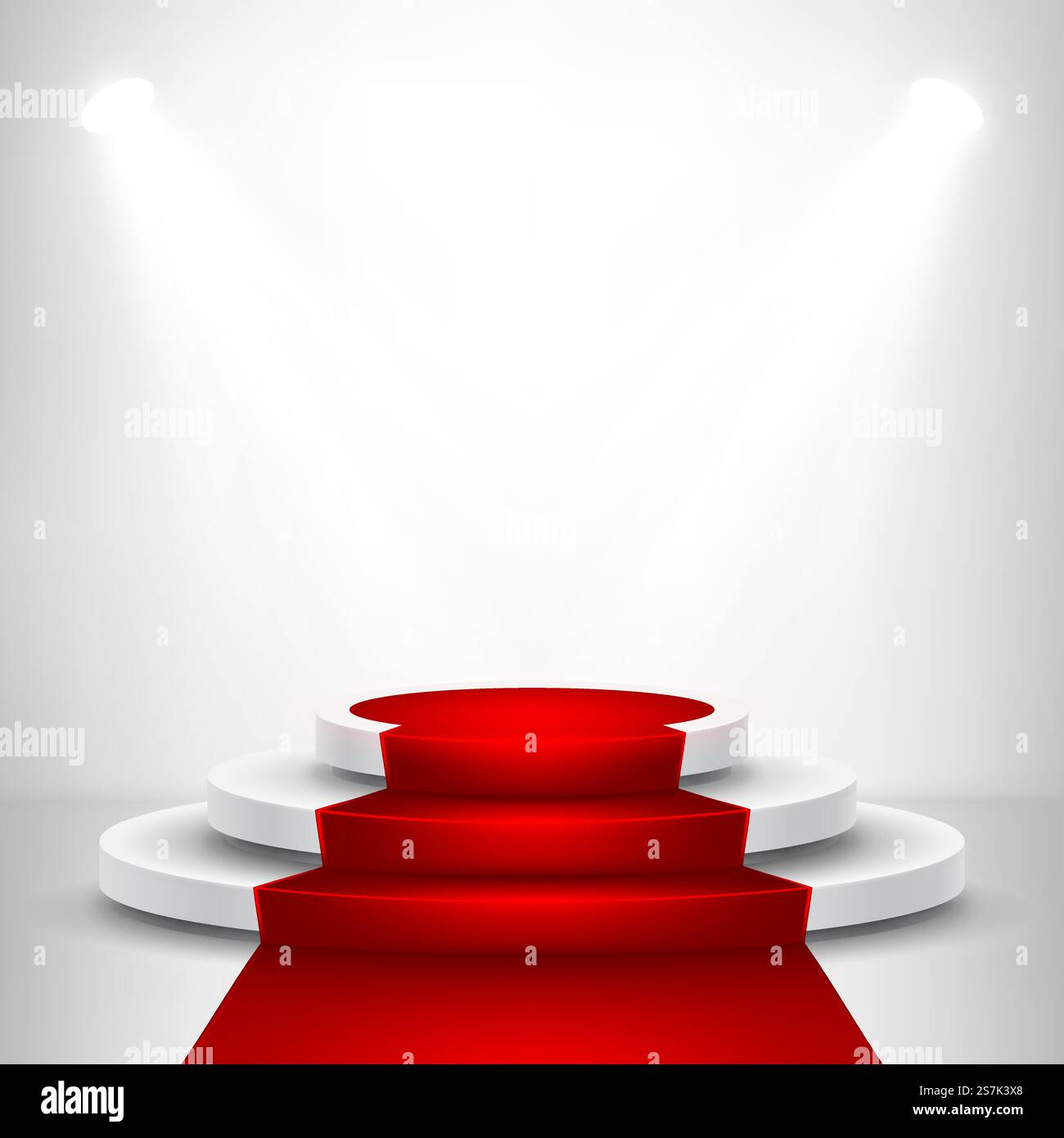 Round stage podium with light. Stage vector backdrop. Festive podium ...
