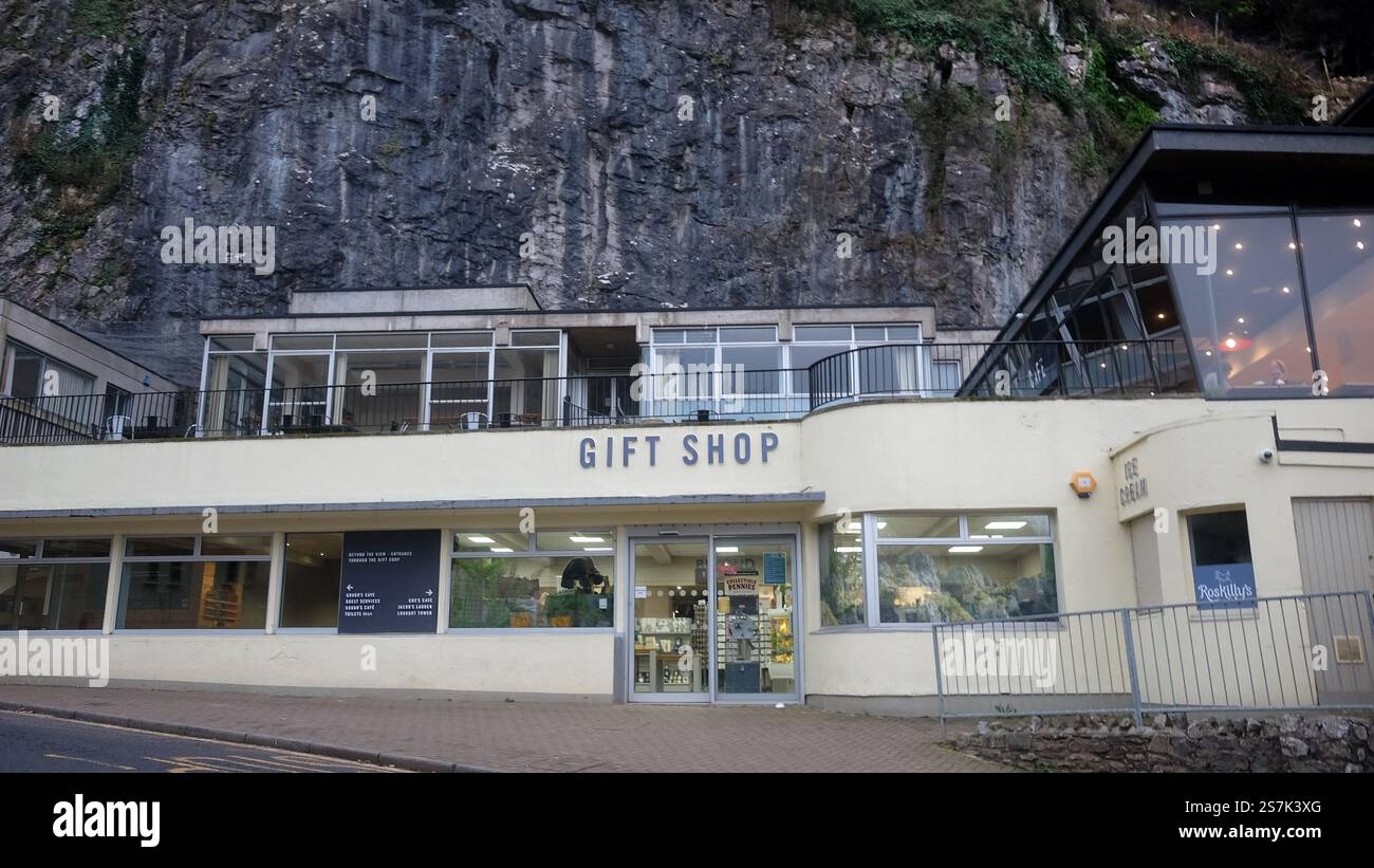 January 2025 - The Cheddar Caves gift shop Stock Photo - Alamy