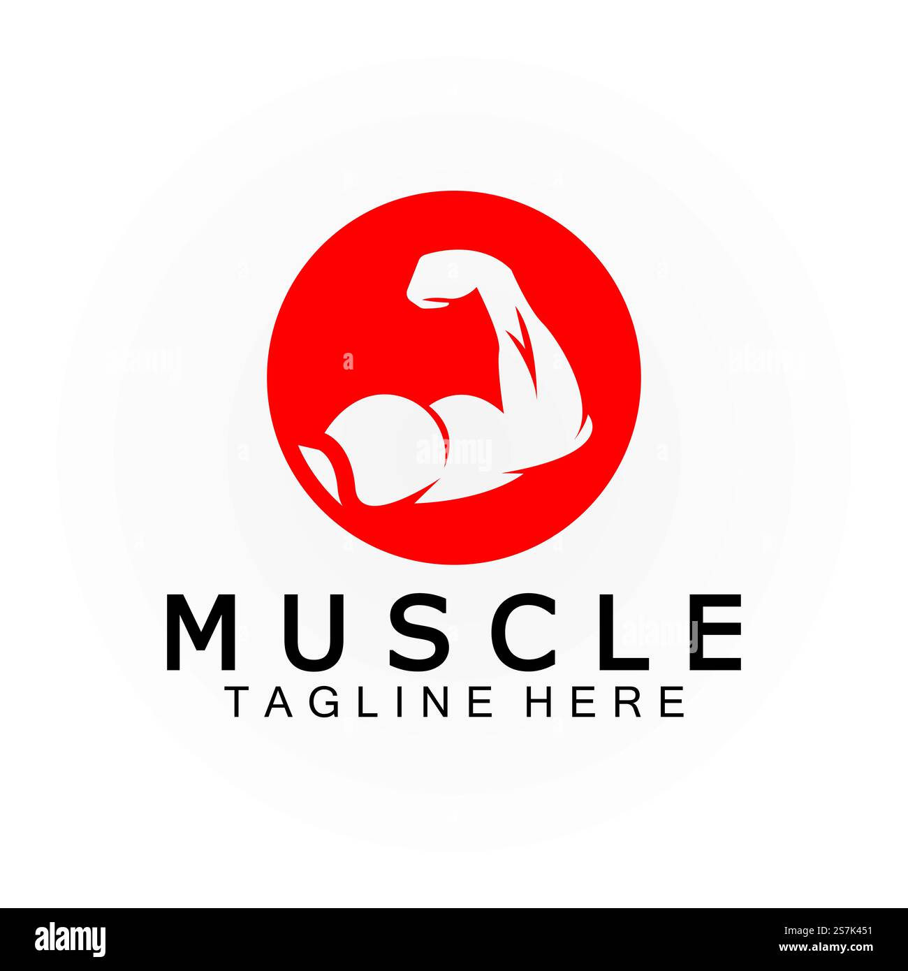 Biceps muscle icon logo vector design template Stock Vector Image & Art ...
