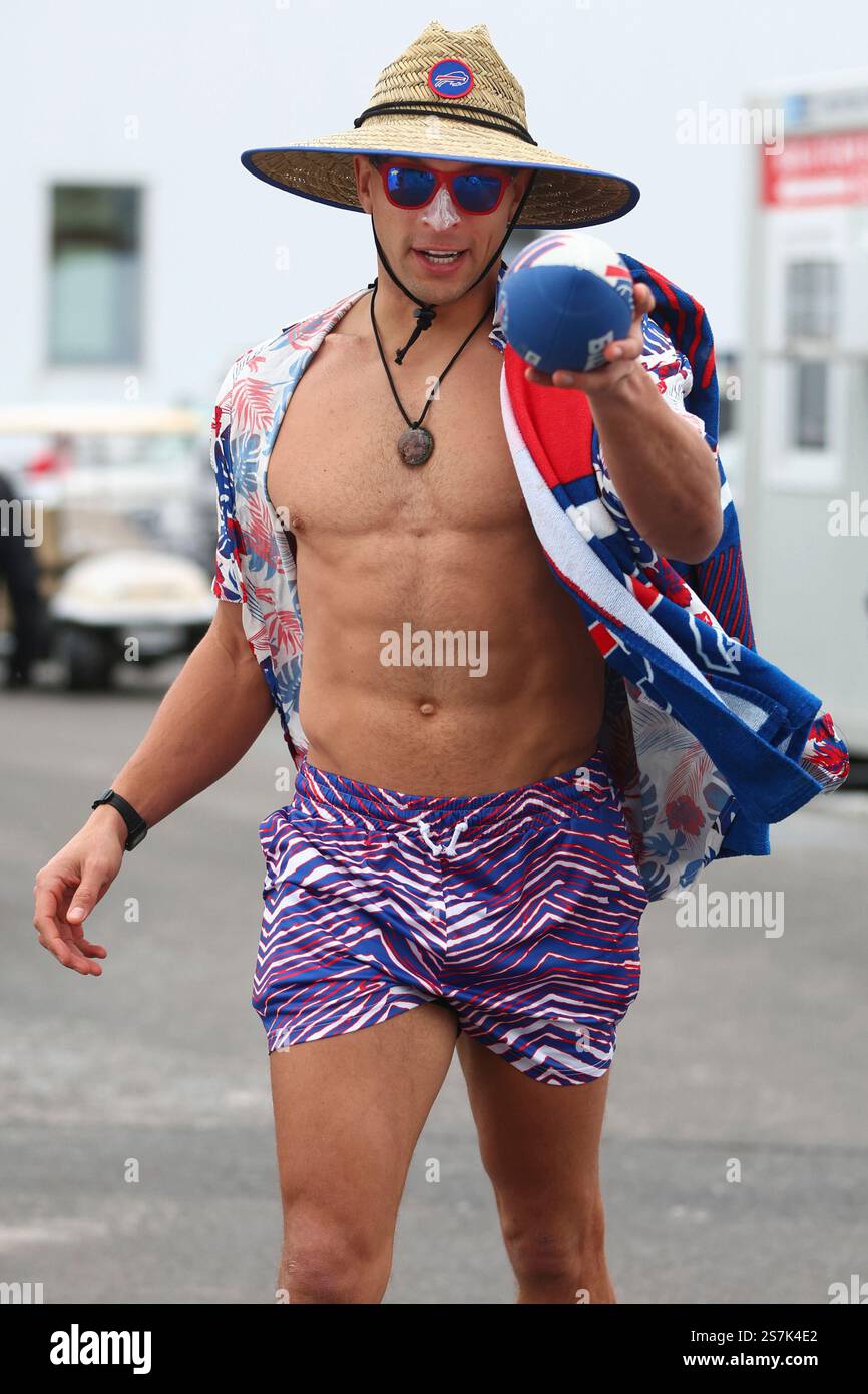 Buffalo Bills wide receiver Mack Hollins (13) arrives at stadium prior ...