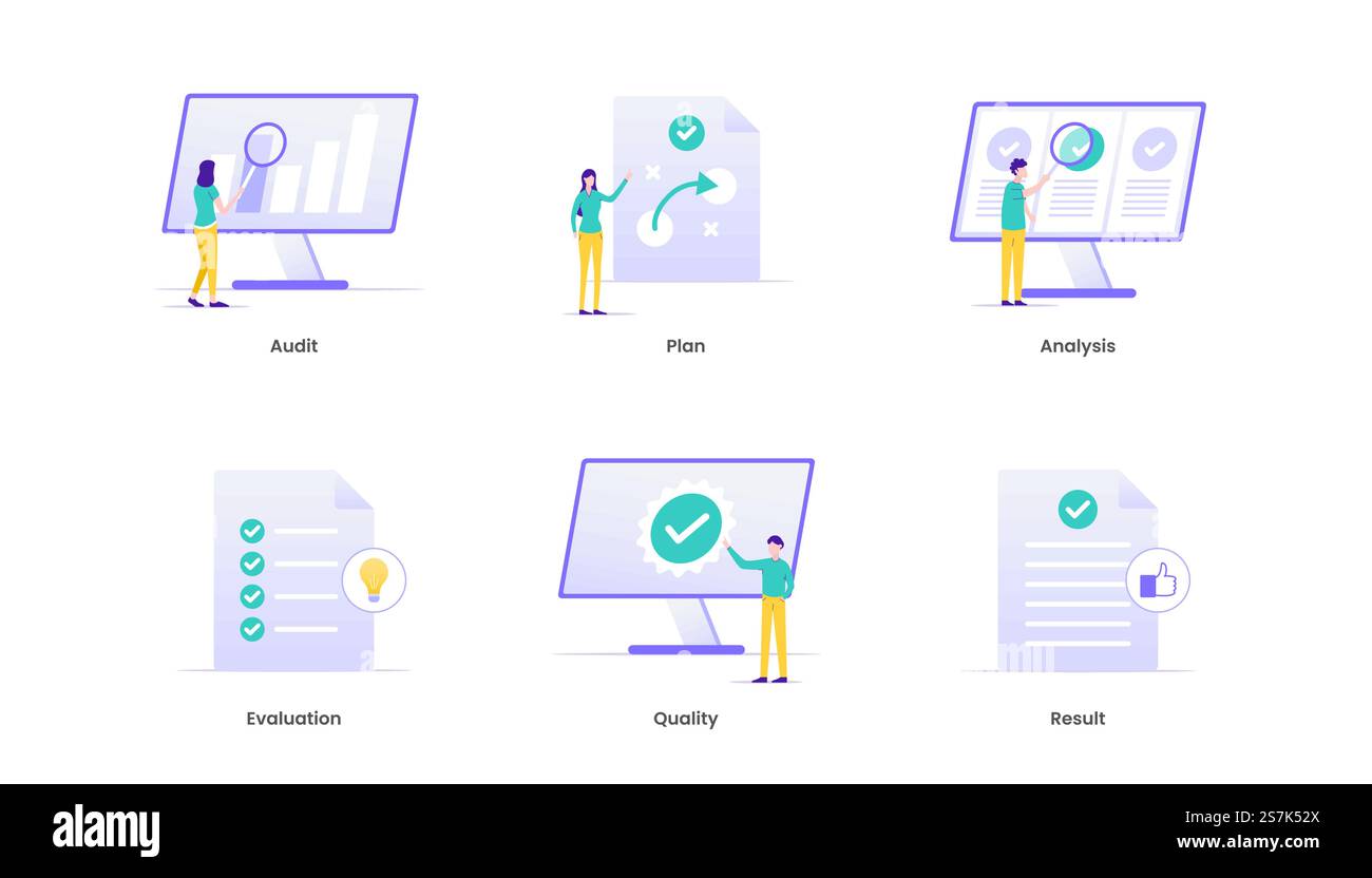Assessment Analysis Evaluation Measure Business Analytics Vector ...