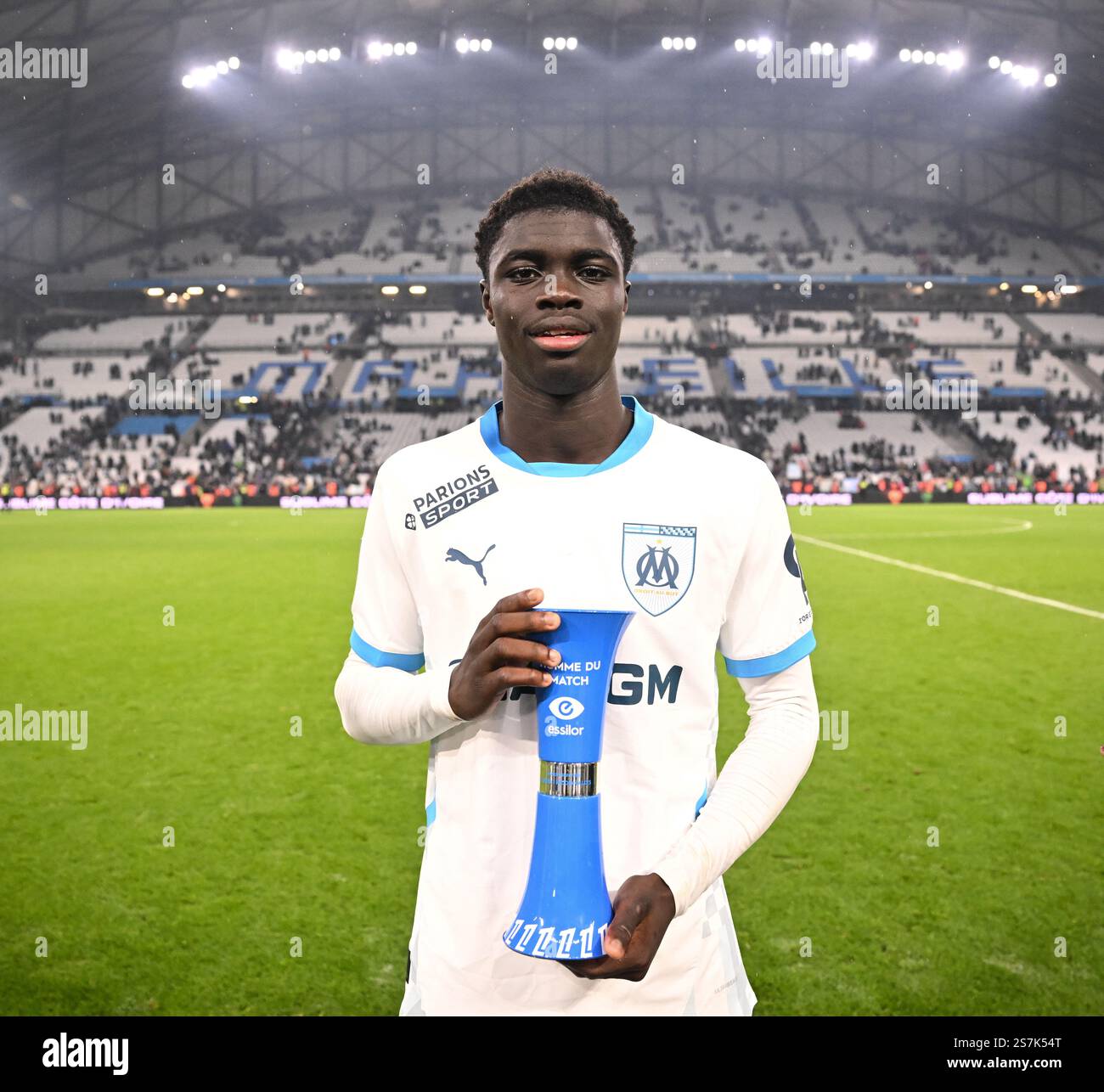 France. 19th Jan, 2025. 34 Robinio VAZ (om) during the Ligue 1 MCDonald ...