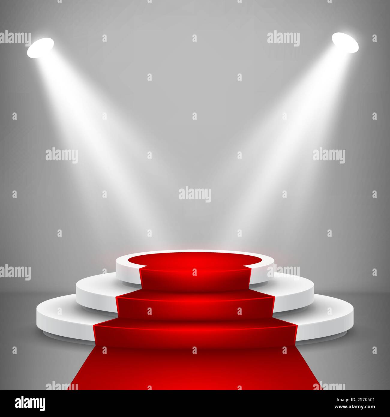 Round stage podium with light. Stage vector backdrop. Festive podium ...