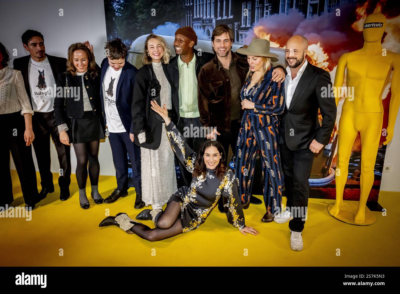 AMSTERDAM - Halina Reijn on the yellow carpet prior to the presentation of the Shortcutz ...