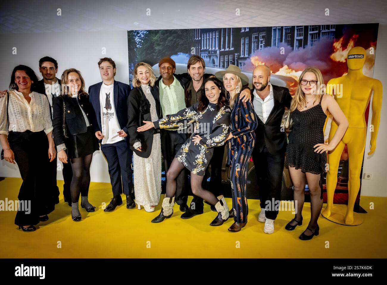 AMSTERDAM - Halina Reijn on the yellow carpet prior to the presentation of the Shortcutz ...