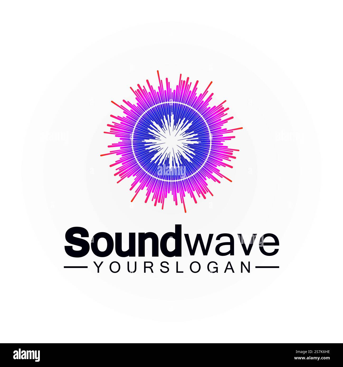 Sound wave logo and symbol vector Stock Vector Image & Art - Alamy