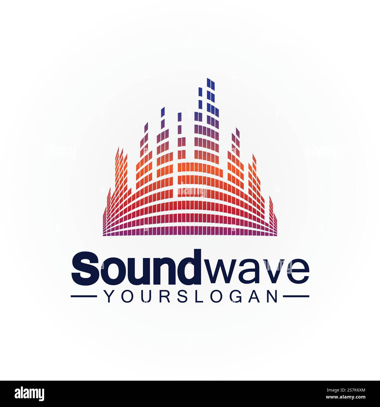 Sound wave logo and symbol vector Stock Vector Image & Art - Alamy