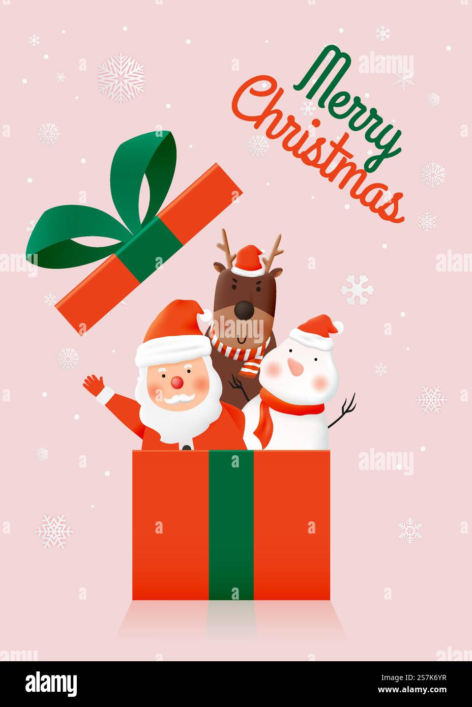 Santa claus and gang of animal party with very cute character design in ...