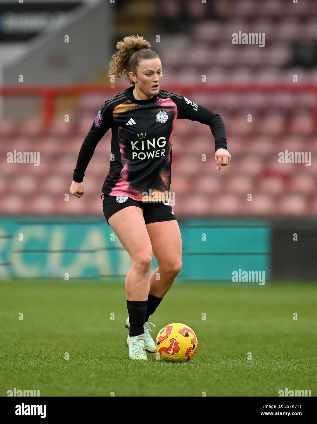 London, UK. 19th January 2025 Ruby Mace of Leicester City Women during ...
