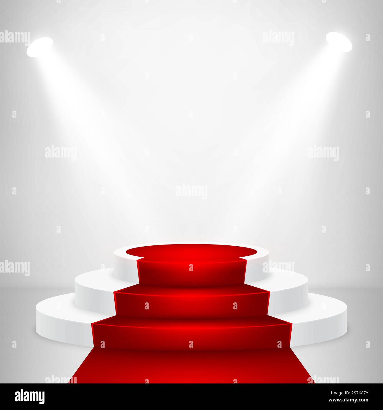 Round stage podium with light. Stage vector backdrop. Festive podium ...