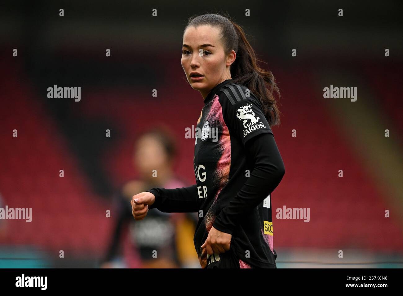 London, UK. 19th January 2025 Missy Goodwin of Leicester City Women ...