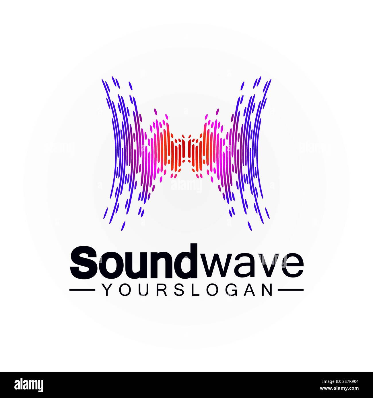 Sound wave logo and symbol vector Stock Vector Image & Art - Alamy