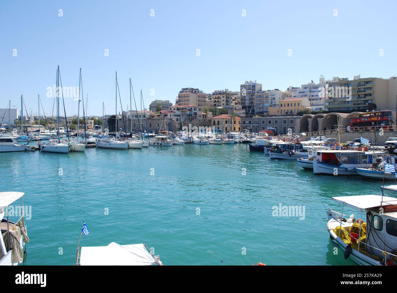 The Harbour, Heraklion, Crete, Greece Stock Photo - Alamy