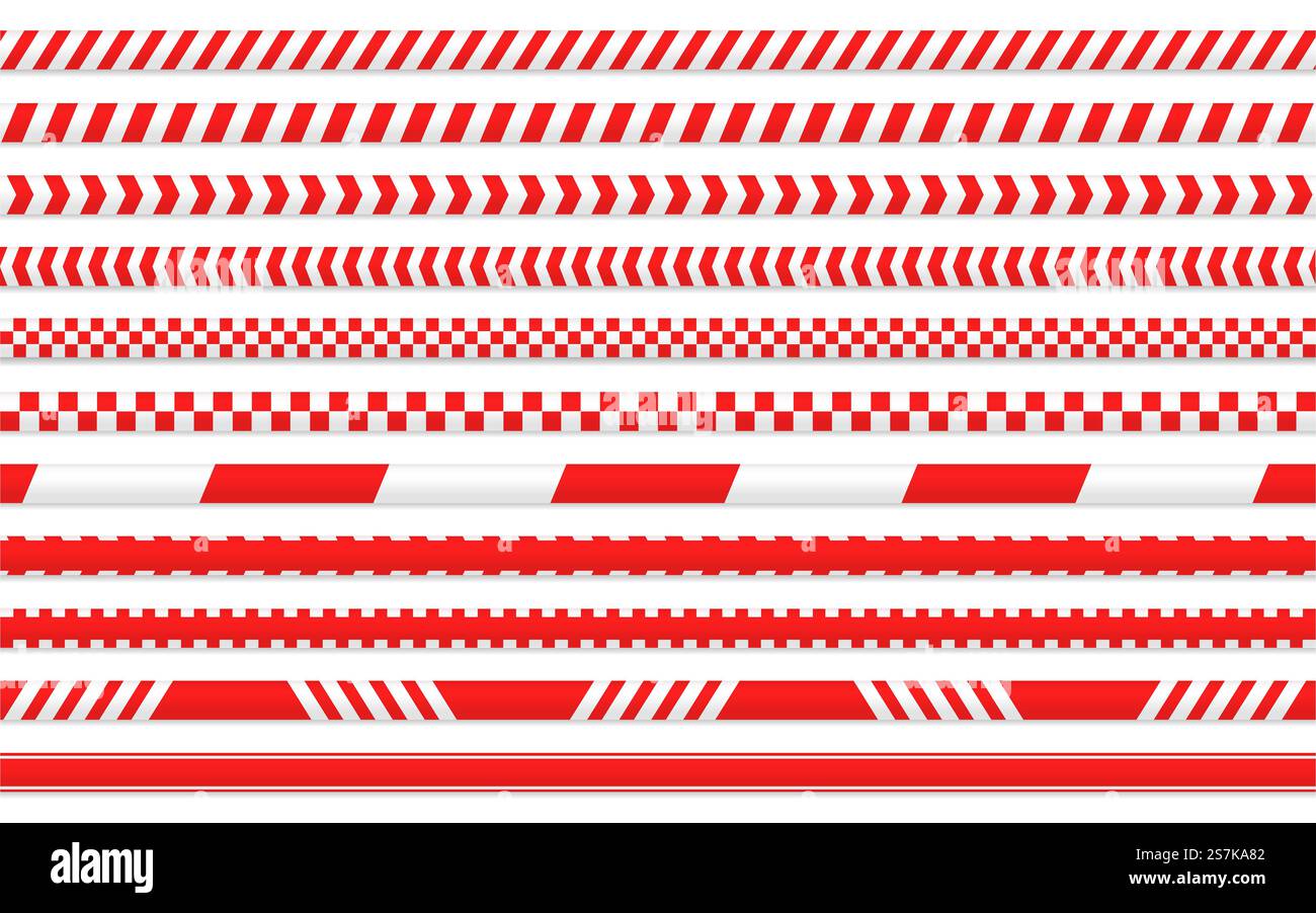 Quarantine tape. Red tape for separating entrance areas.isolate on ...