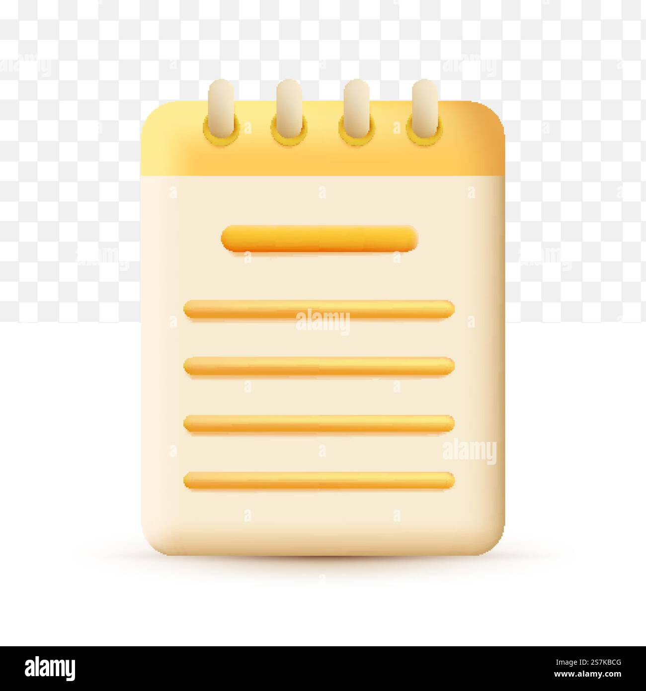 Copywriting, writing icon. document concept yellow. 3d vector ...