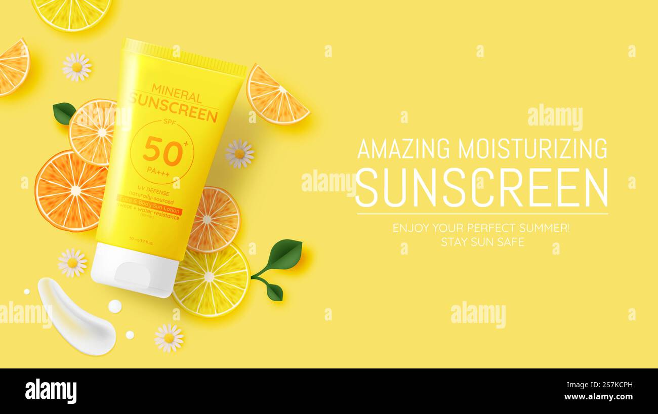 Protection cosmetic products design,sunscreen and sunbath cosmetic ...