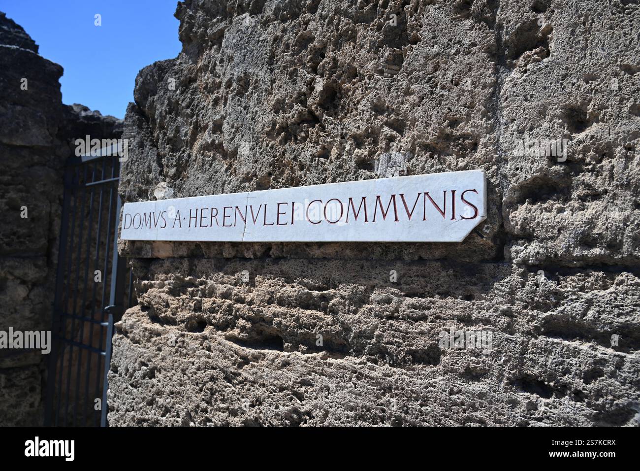 Historic landscape of Ancient roman city of Pompeii Italy in the shadow ...