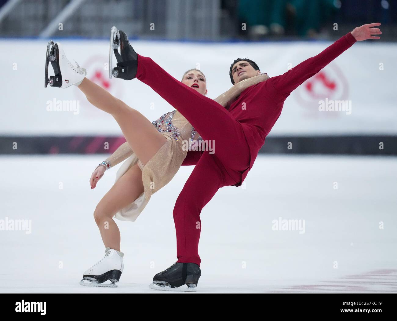 Laval, Canada. 19th Jan, 2025. Piper Gilles and Paul Poirier perform ...