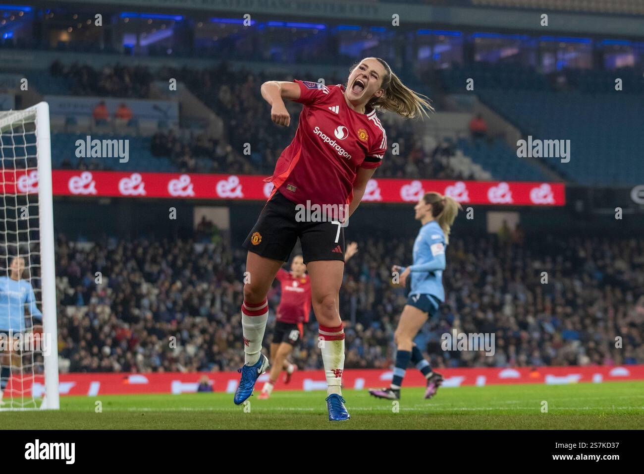 Etihad Stadium, Manchester on Sunday 19th January 2025. Ella Toone #7 ...