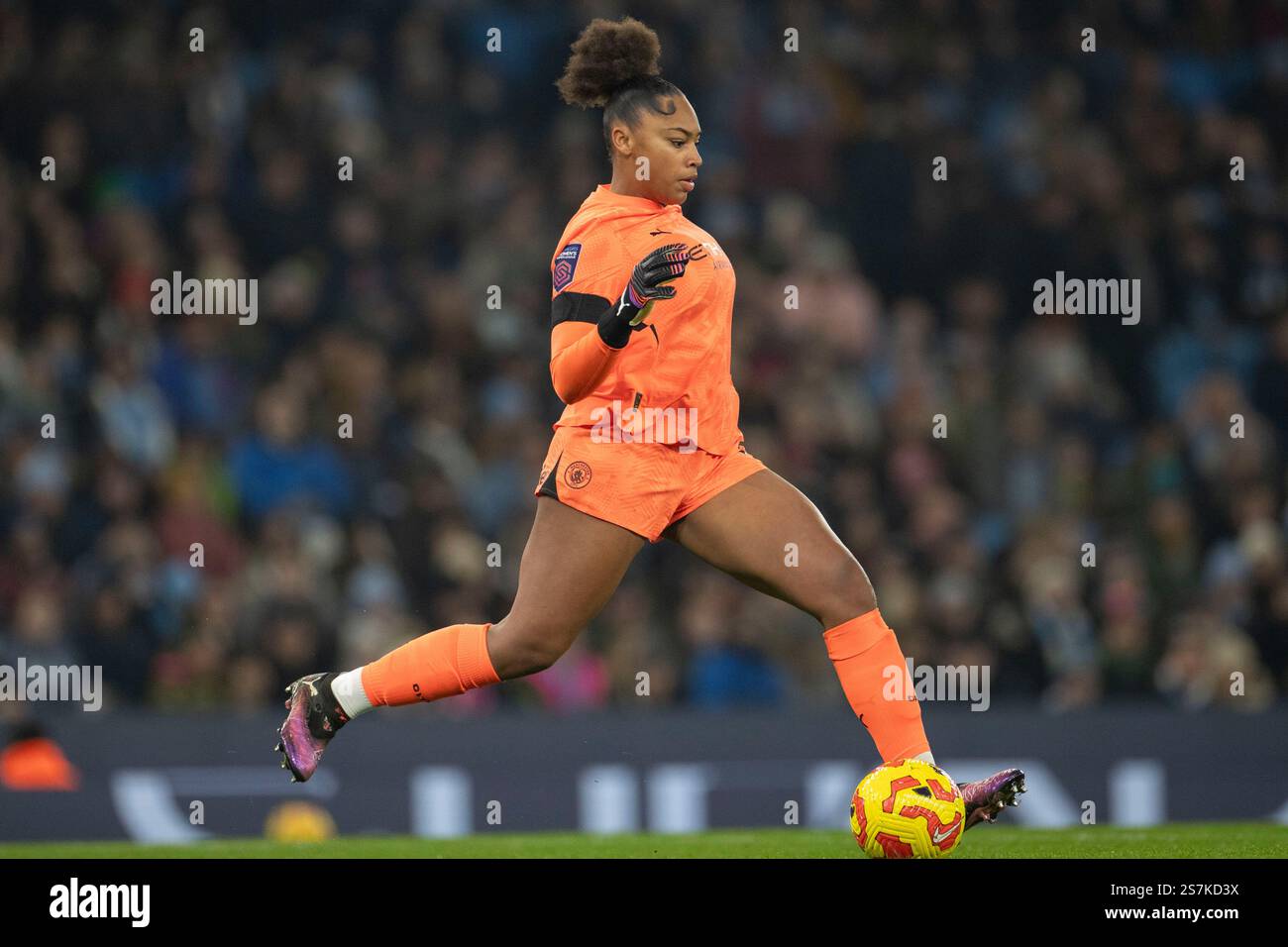 Etihad Stadium, Manchester on Sunday 19th January 2025. Khiara Keating ...