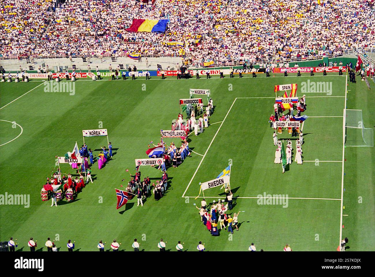 Pasadena, California, USA. The opening ceremony of FIFA World Cup 1994 ...