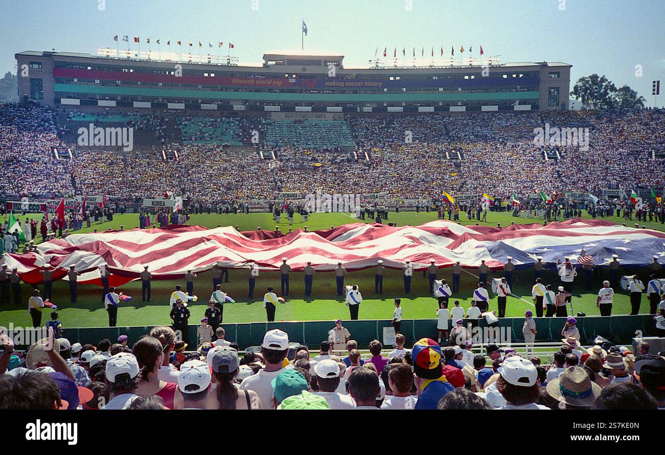 Pasadena, California, USA. The opening ceremony of FIFA World Cup 1994 ...