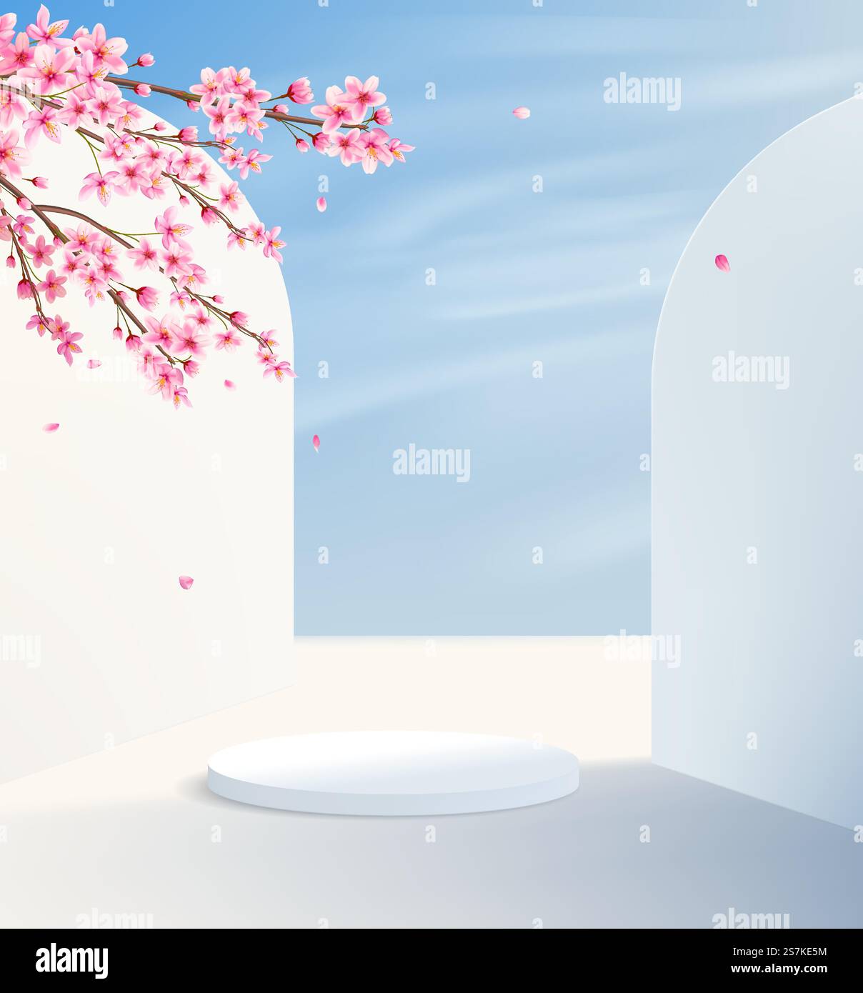 3d white podium against Stock Vector Images - Alamy