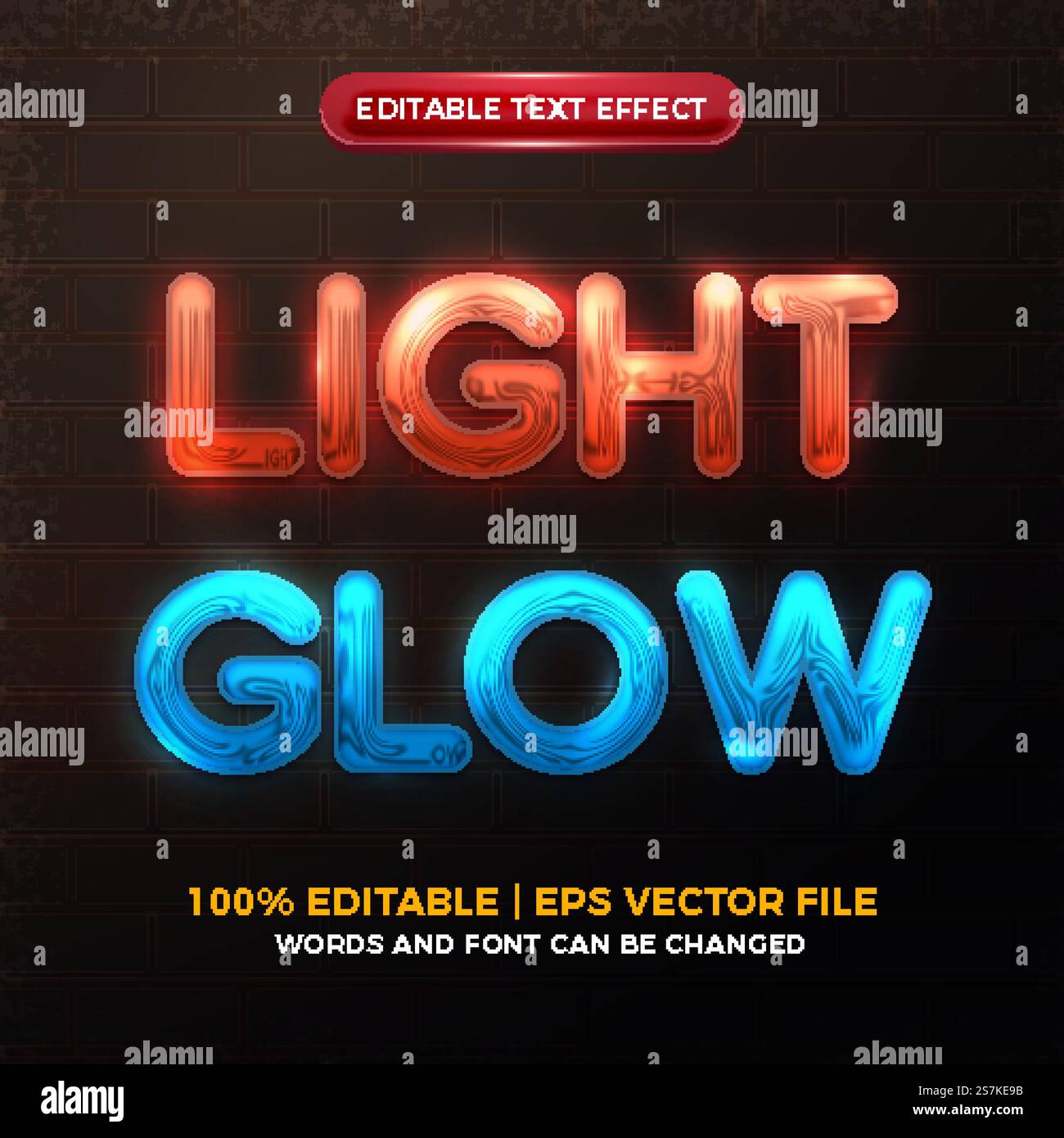 Techno neon light font hi-res stock photography and images - Alamy