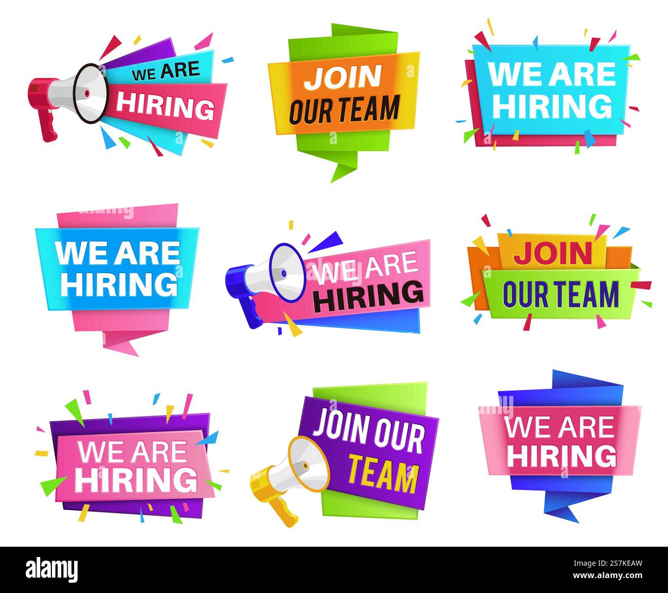 We are hiring labels join our team banners hi-res stock photography and ...