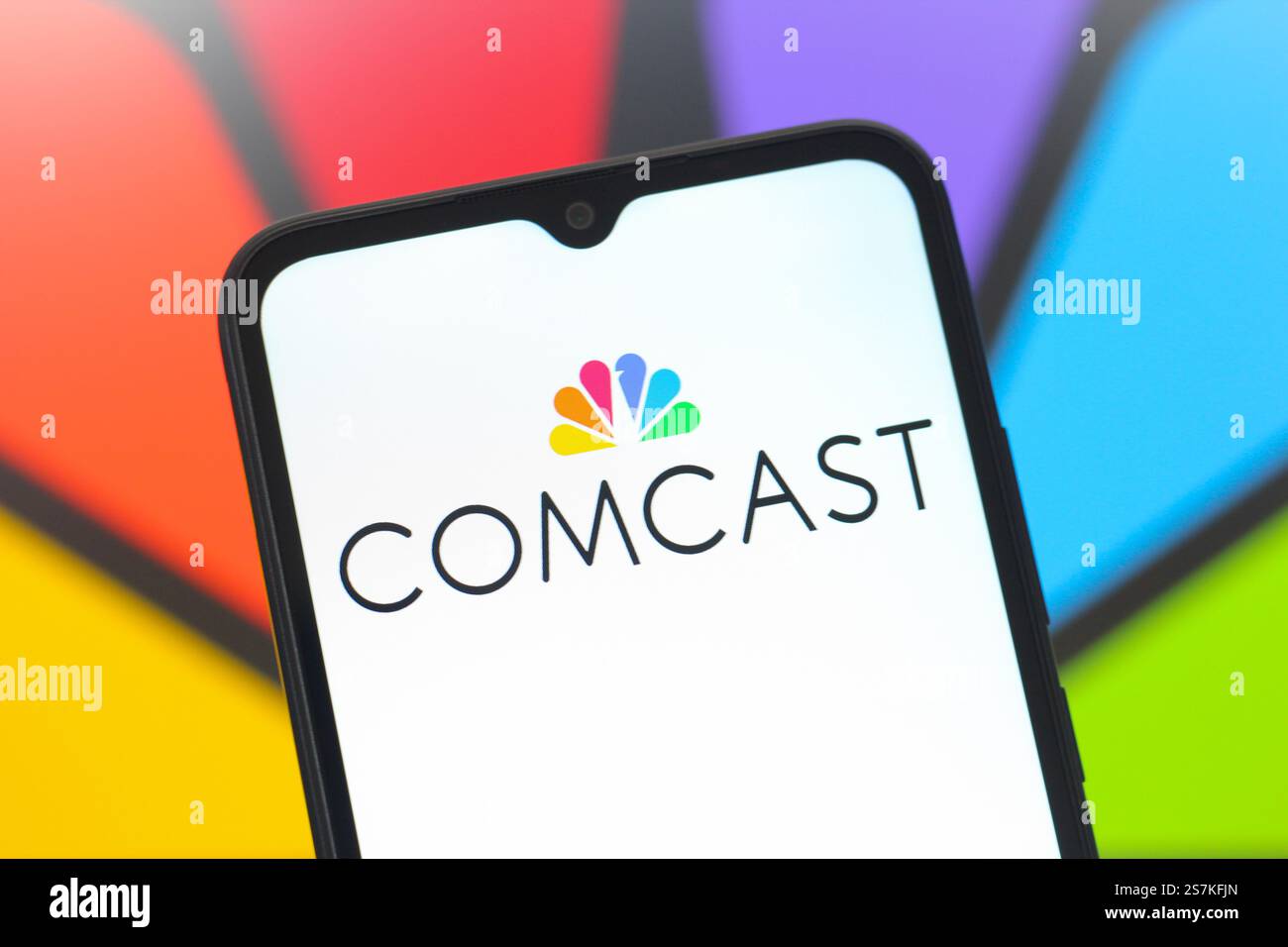 Canada. 19th Jan, 2025. In this photo illustration, the Comcast ...