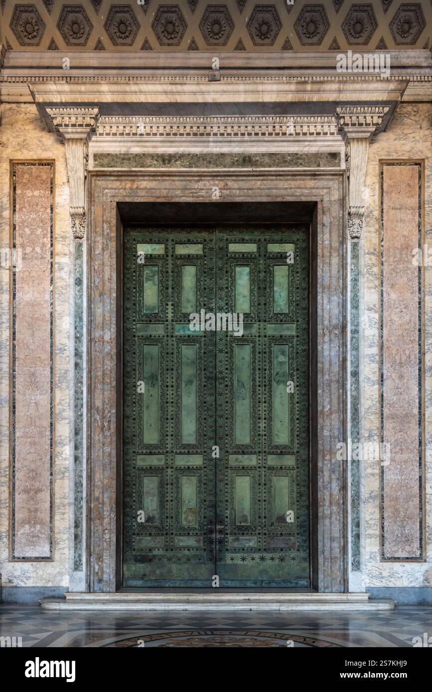 Ancient Bronze door, Lateran Basilica, Rome, Italy Stock Photo - Alamy