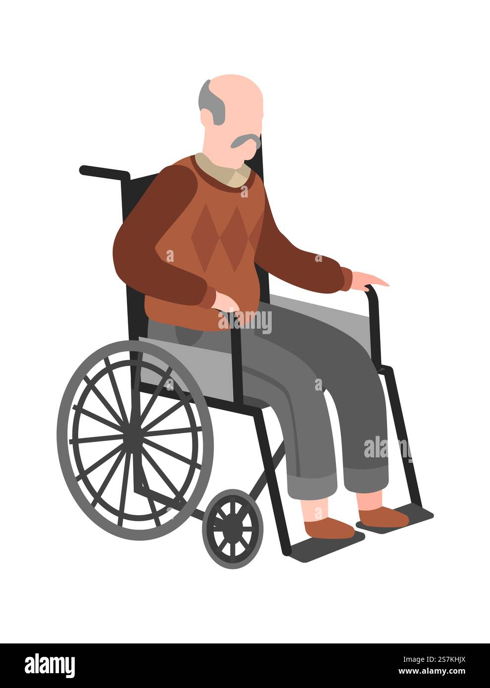 Elderly male person injured Cut Out Stock Images & Pictures - Alamy